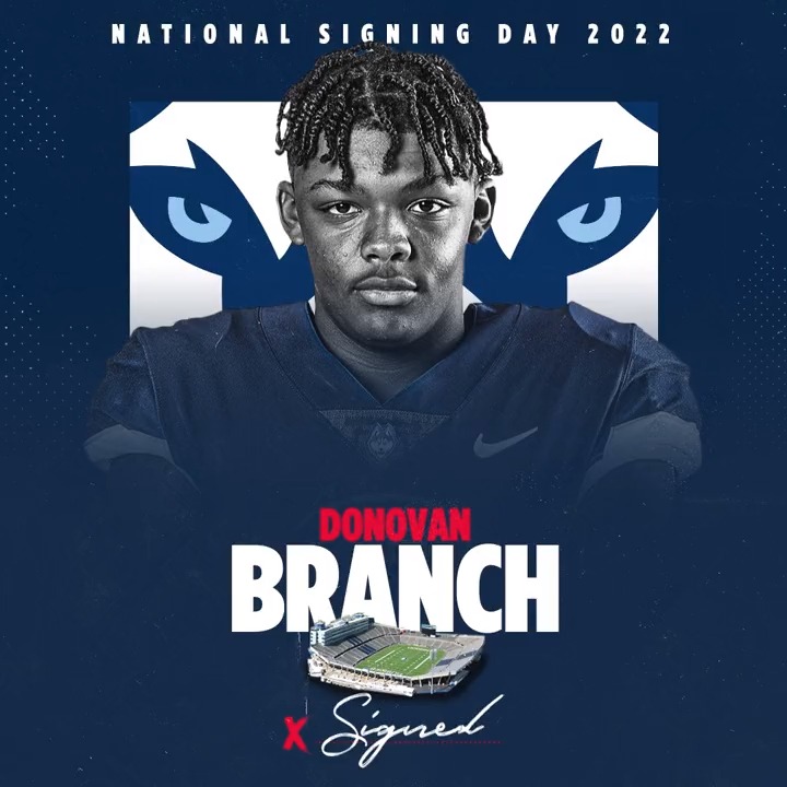 2022 3* Edge Donovan Branch signs with Connecticut : r/CFB