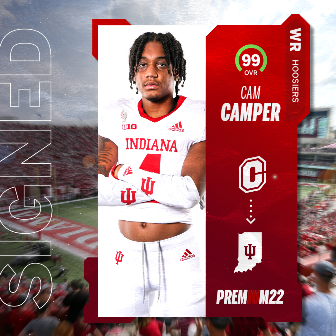 2022 3* JUCO WR Cameron Camper signs with Indiana : r/CFB