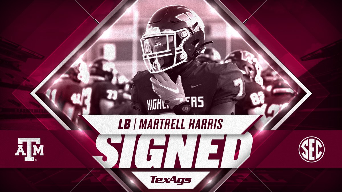 2022 4* LB Martrell Harris signs with Texas A&M : r/CFB