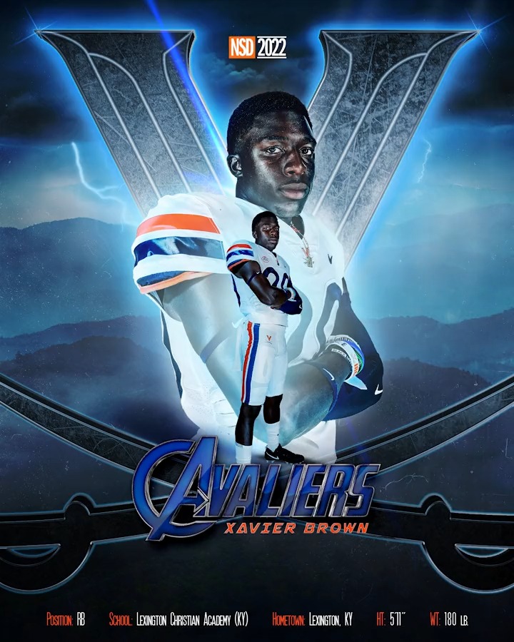 2022 3* RB Xavier Brown signs with Virginia : r/CFB