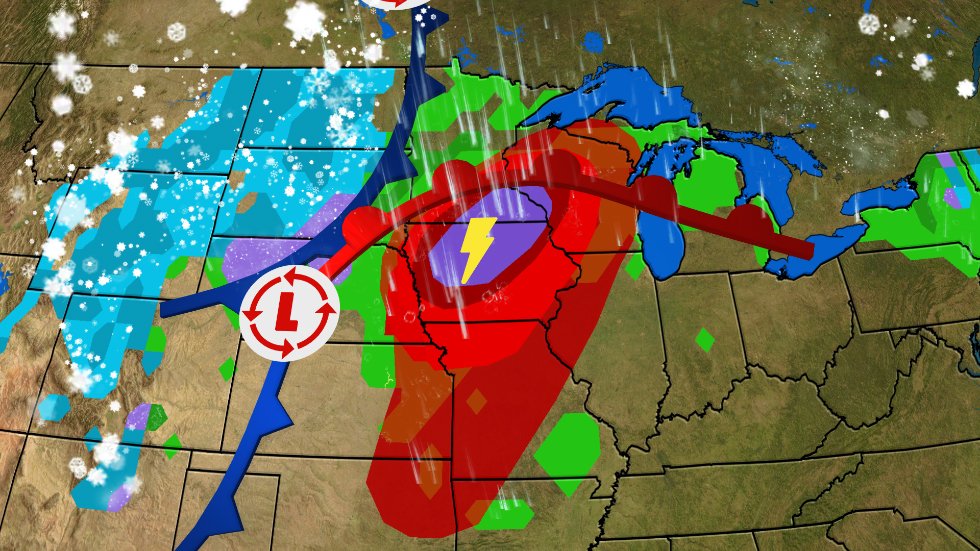 The Weather Channel on Twitter: "An unusual December severe storm threat is forecast in the ...