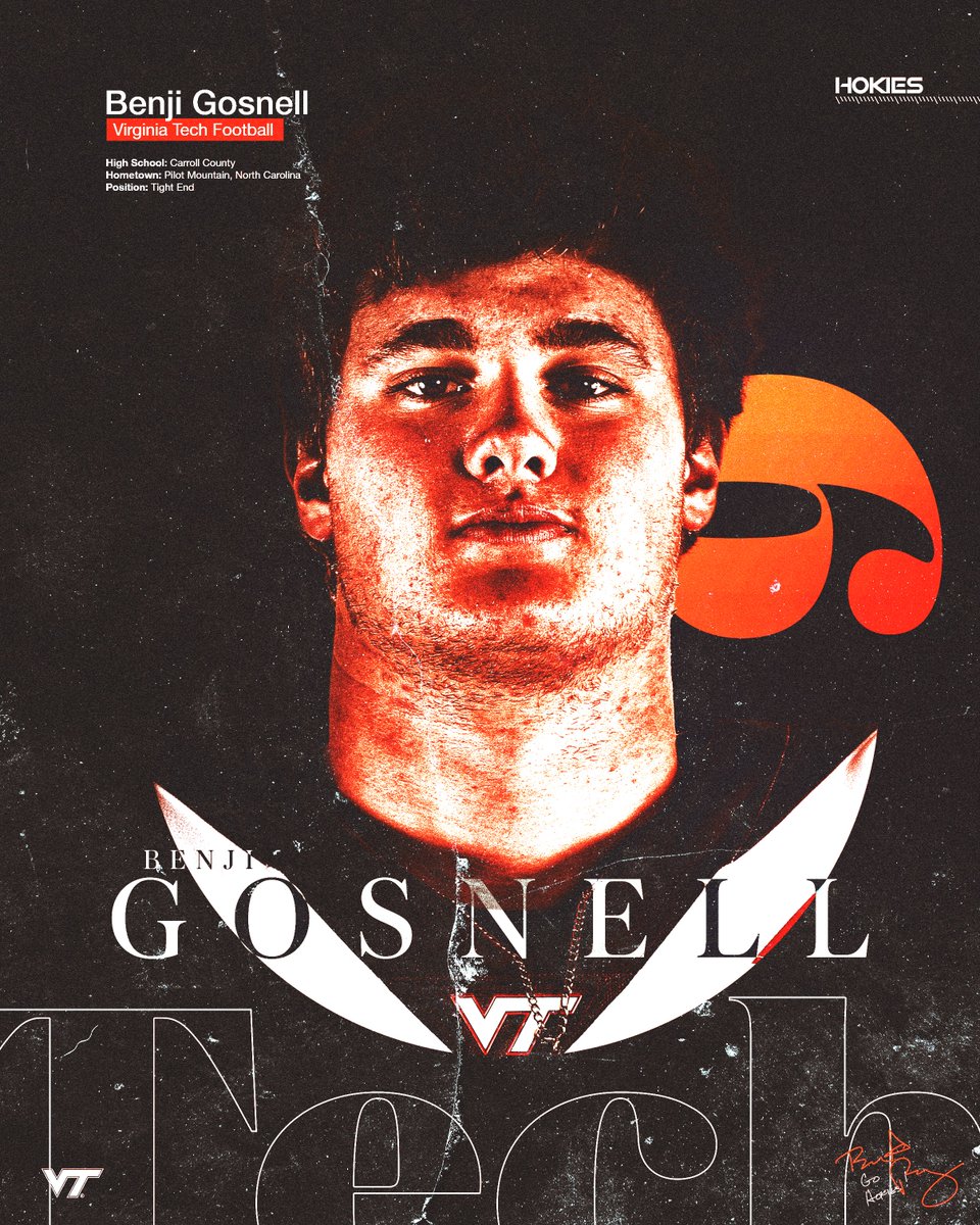 2022 4* TE Benji Gosnell signs with Virginia Tech : r/CFB