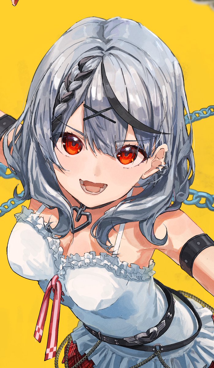 沙花叉クロヱ 「okao 」|Yukario｜ゆかりおのイラスト