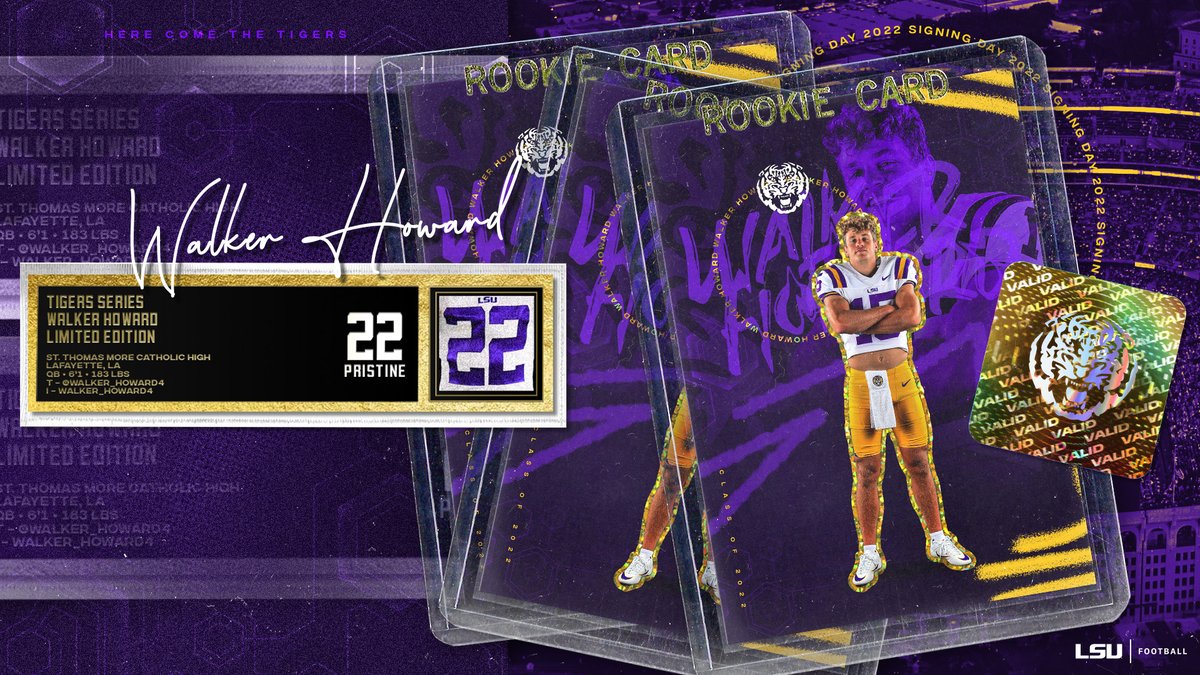 2022 5* QB Walker Howard signs with LSU : r/CFB