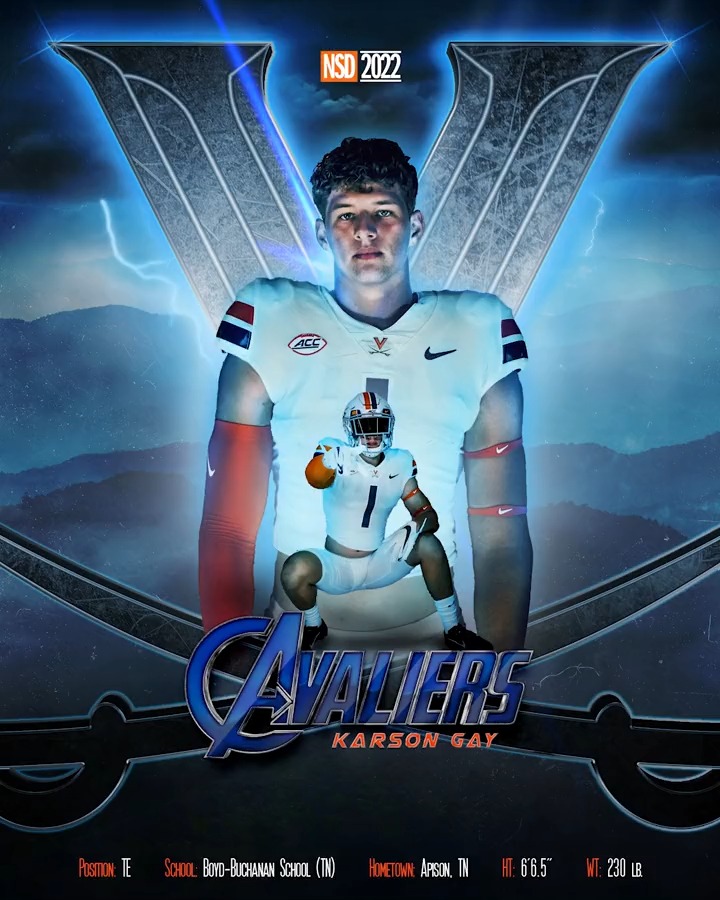 2022 3* TE Karson Gay signs with Virginia : r/CFB
