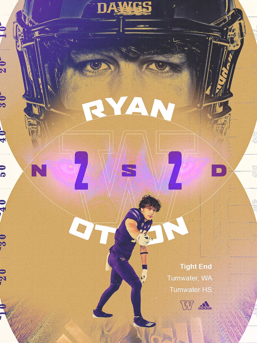 2022 4* TE Ryan Otton signs with Washington : r/CFB