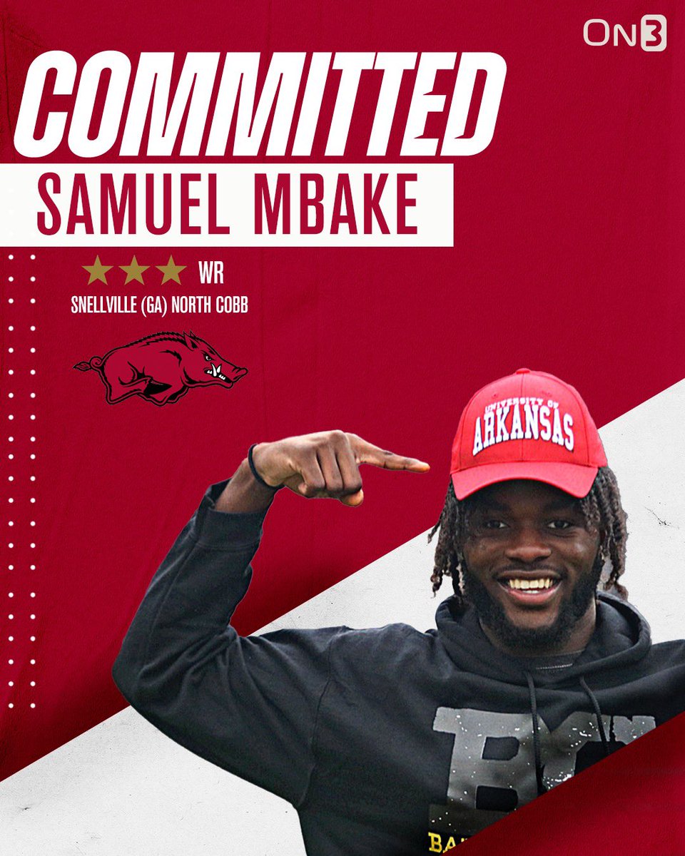 2022 4* WR Samuel Mbake commits to Arkansas : r/CFB