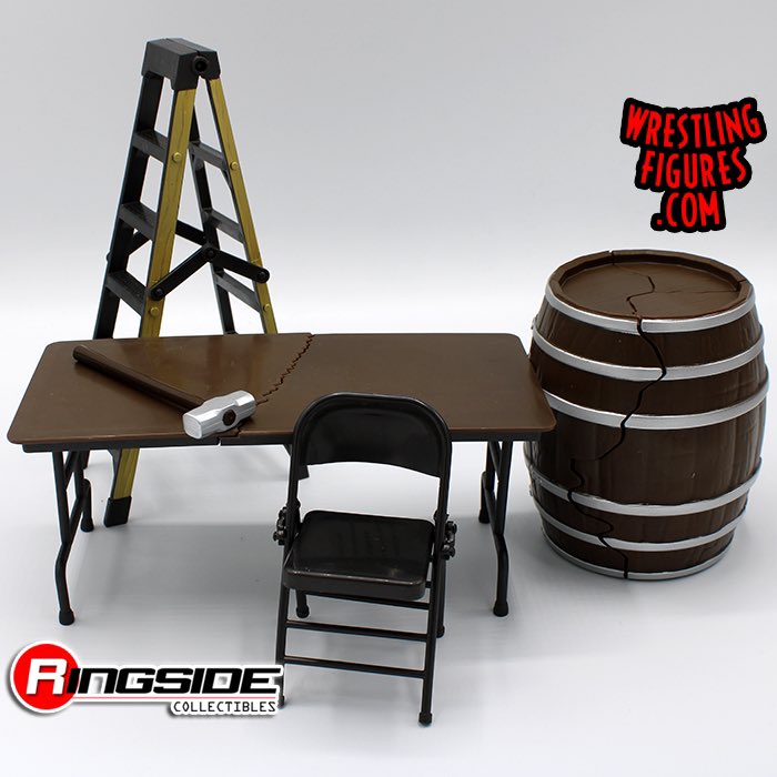 AEW Accessory Pack V2 includes LADDER, Breakaway Table, Chair ...