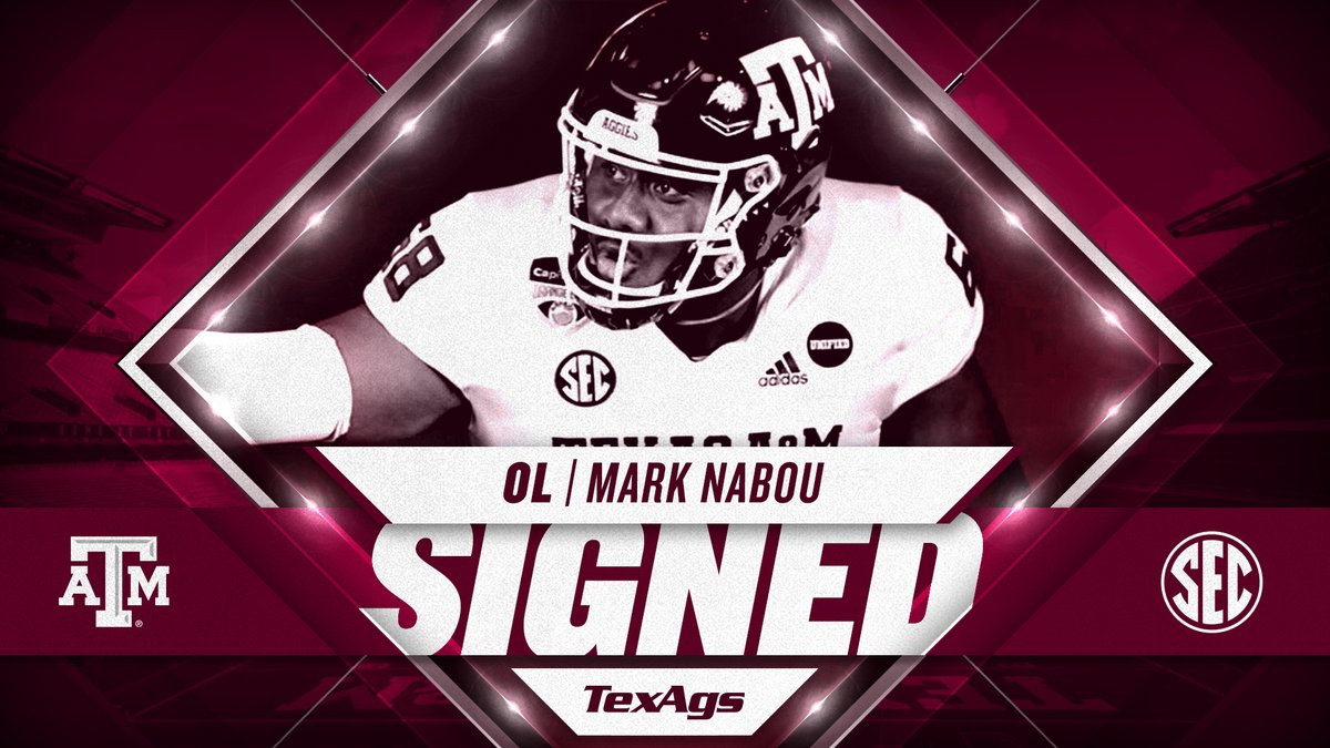 2022 3* OL Mark Nabou signs with Texas A&M : r/CFB