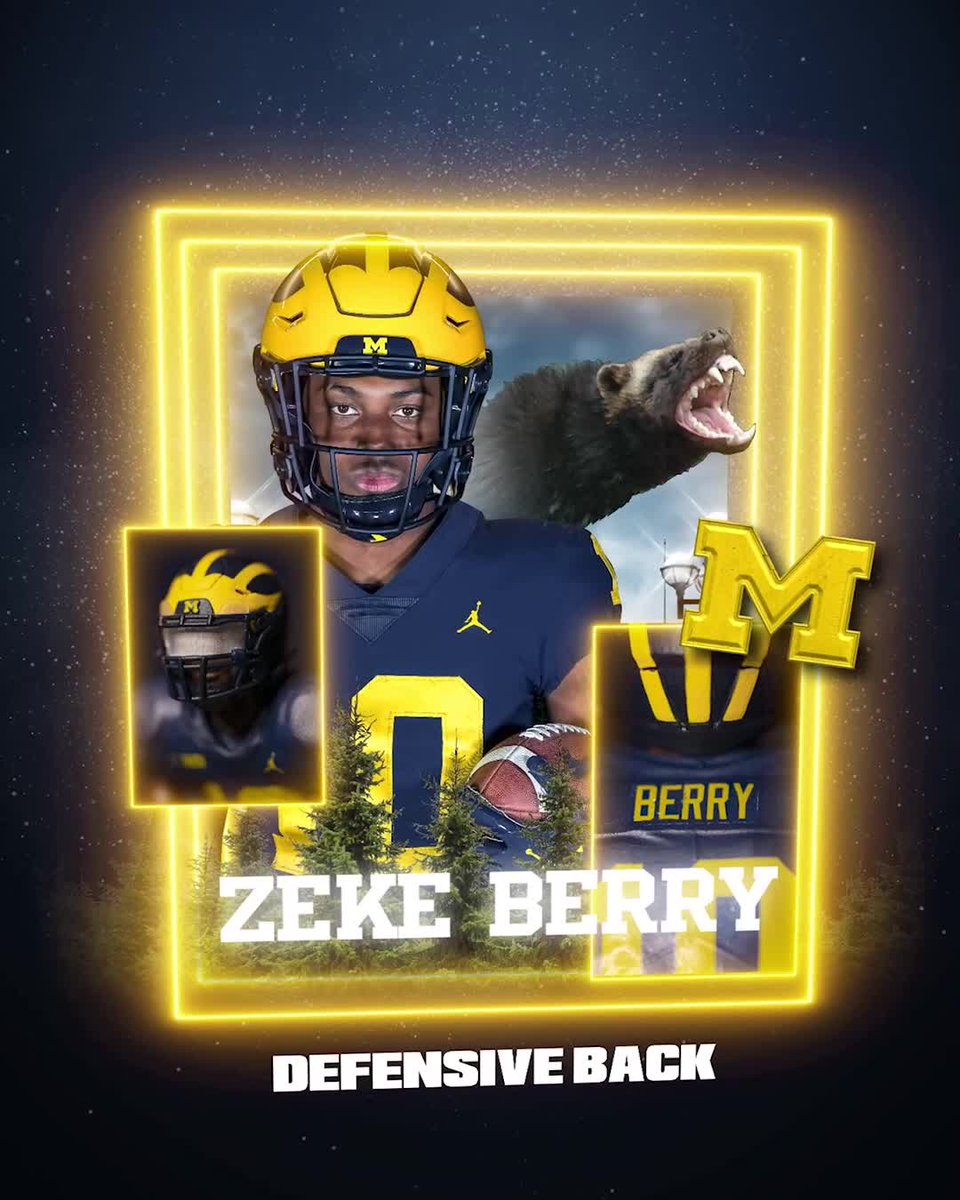 4* DB Zeke Berry signs with Michigan : r/CFB