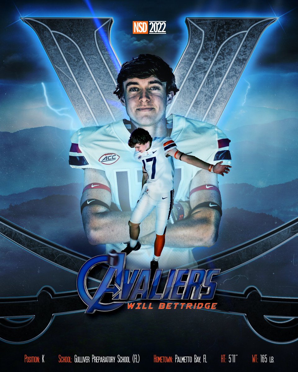 2022 5* K Will Bettridge signs with Virginia : r/CFB