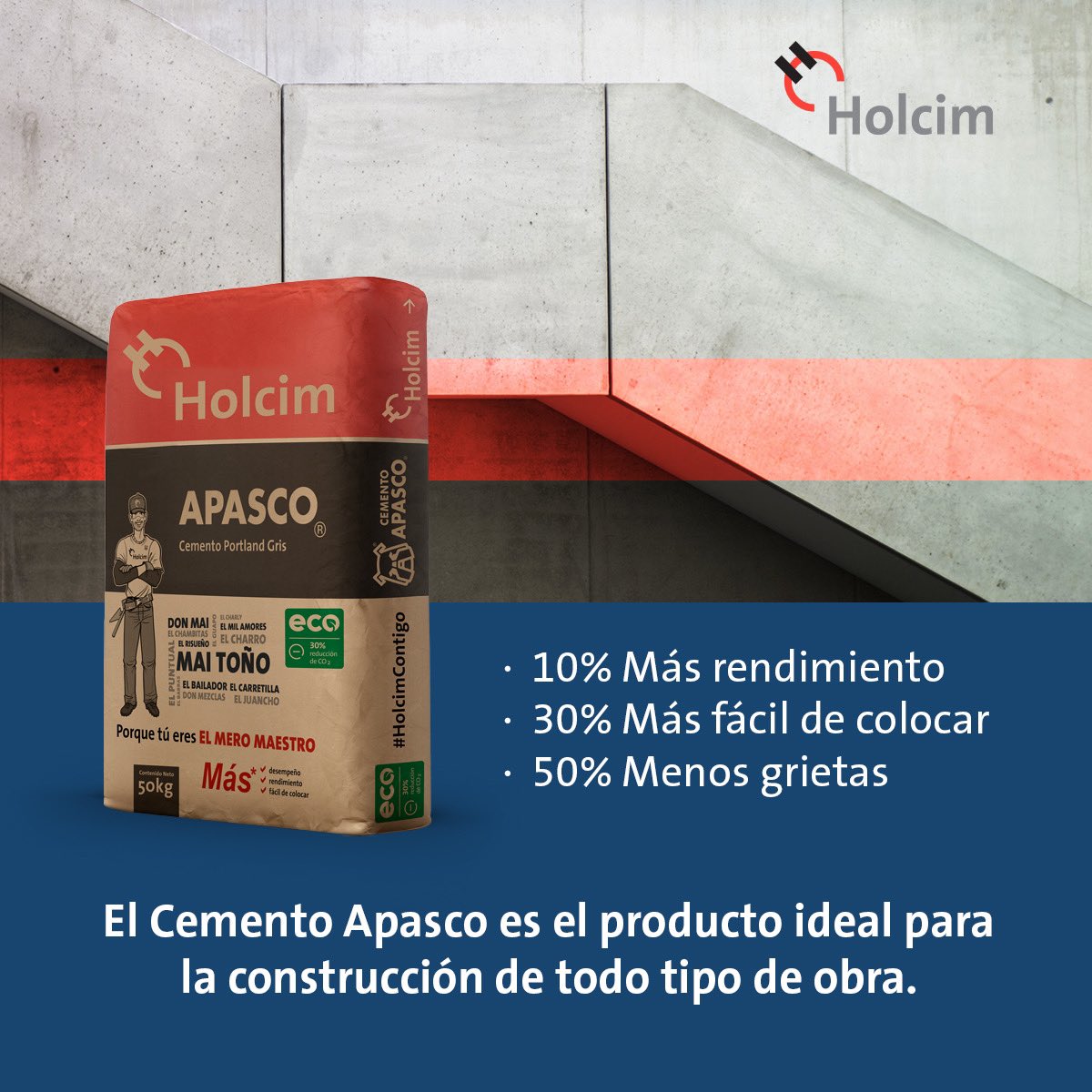 Cemento Gris Apasco Bulto 50 Kg Holcim 44 Off