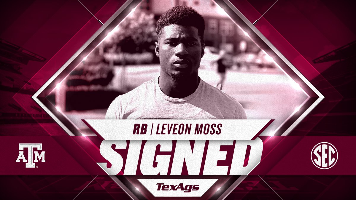2022 4* RB Le'Veon Moss signs with Texas A&M : r/CFB