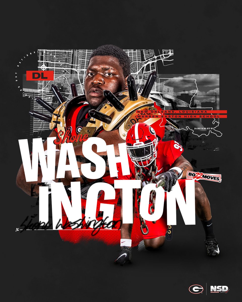 2022 3* DL Shone Washington signs with Georgia : r/CFB
