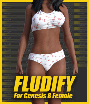 Renderosity on Twitter: "In FLUDIFY for G8F by Christophe3D, you'll get 55 Special Fludify ...