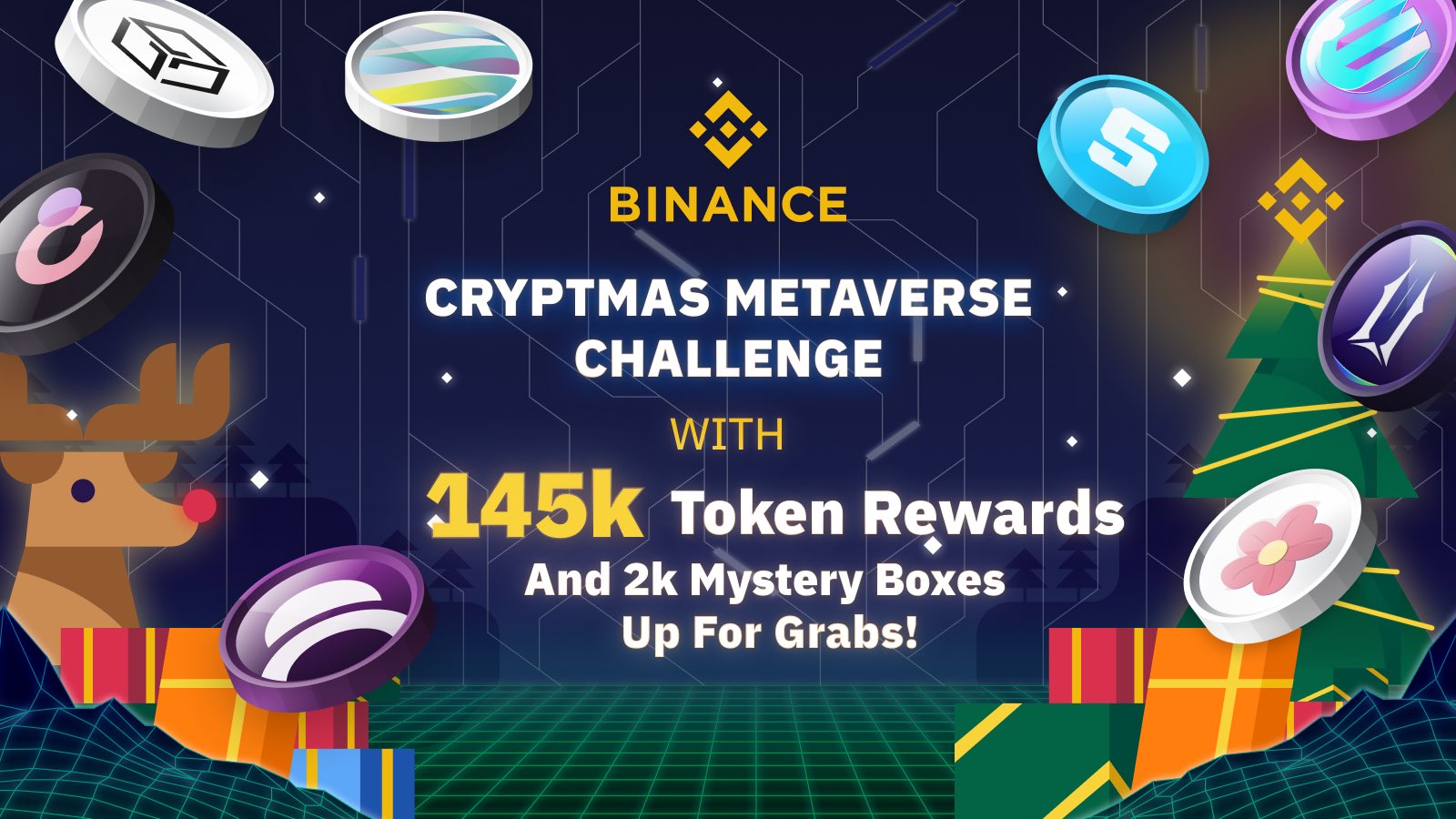 Binance on Twitter: "Join #Binance “Crypt”mas in Metaverse Challenge 🎄 🔸 $145k in token rewards ...