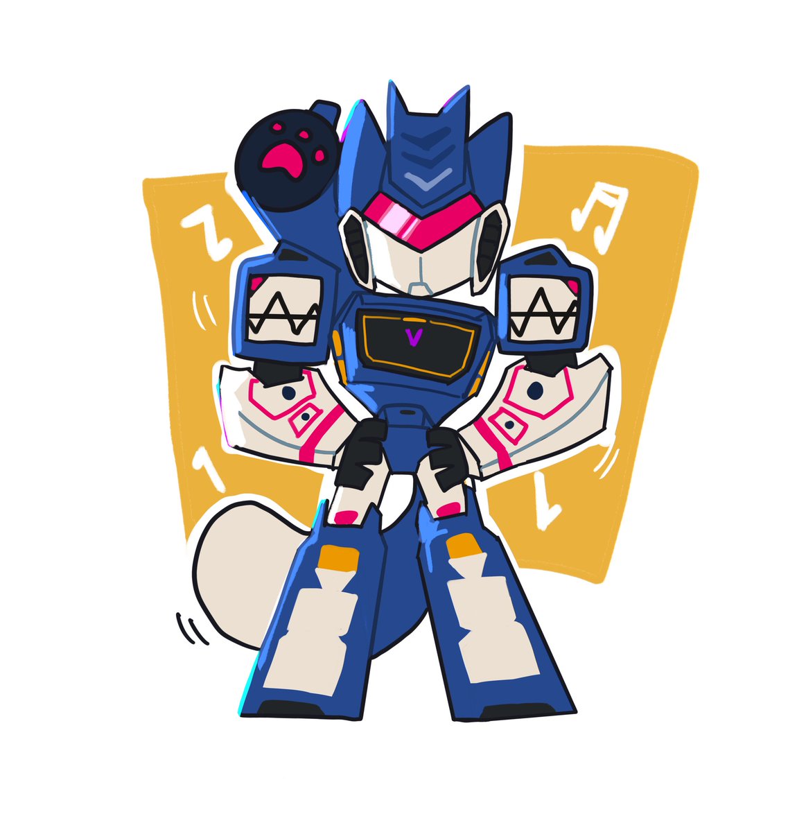Chibi Transformers Soundwave