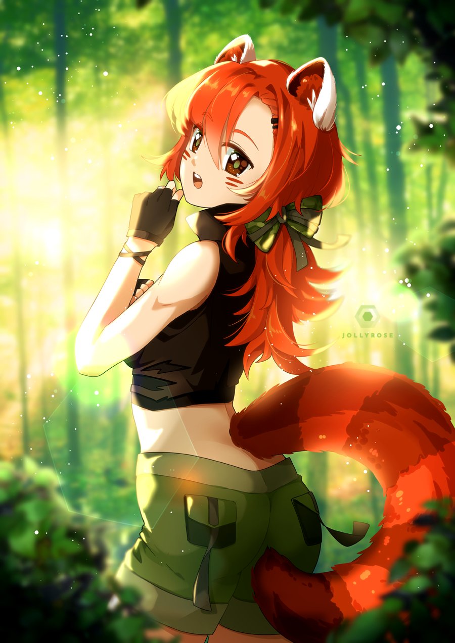 Anime Panda Girl Wallpaper