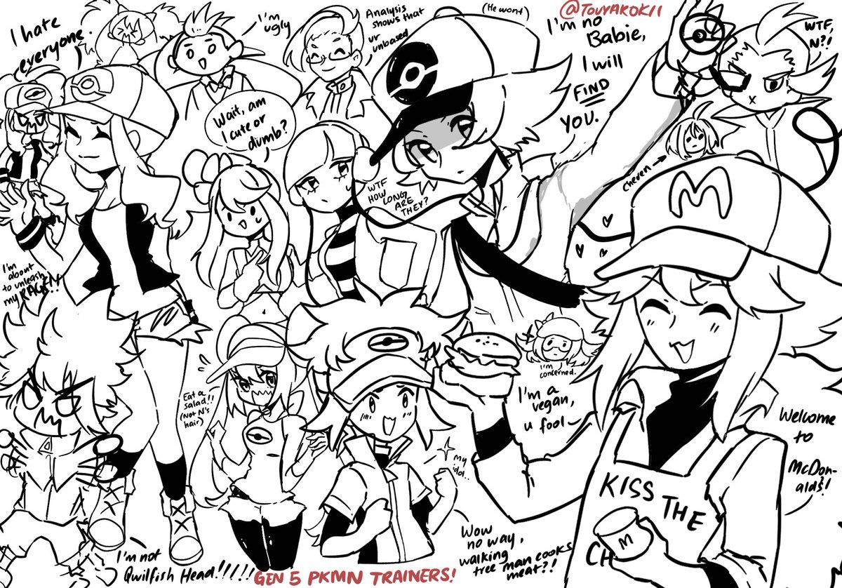 「funny pokemon gen 5 trainer doodles 」Touya! ★ POKEMON LEGENDS Z-A HYPEの漫画