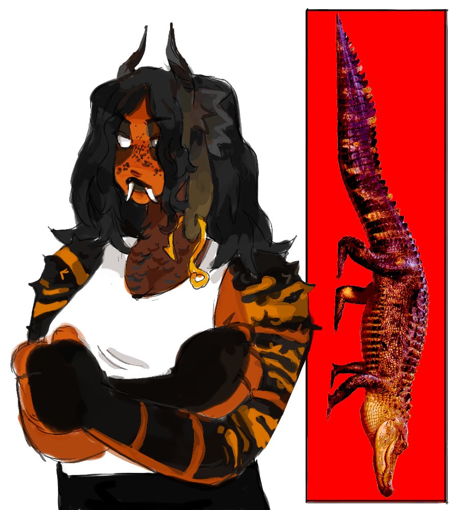 「Slight redesign of my alligator girl oc 」|Ingo my friend Ingoのイラスト