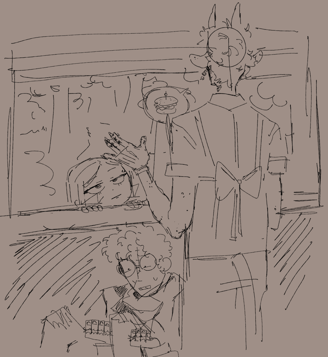 「Niki buys a burger. 」phi L 🌿の漫画