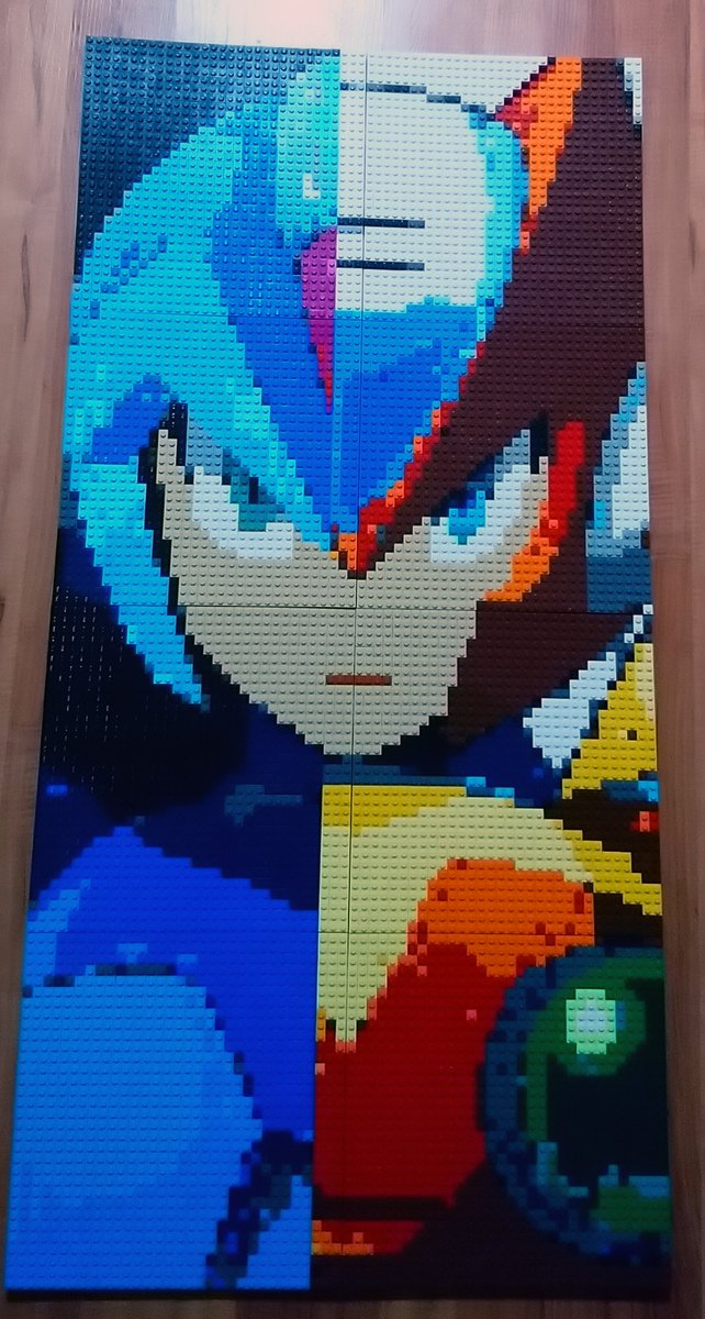 MegaMan X and Zero Lego mosaic : r/Megaman