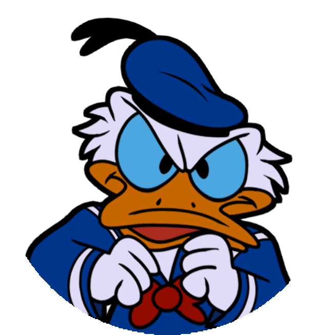 Donald Duck Sad Face