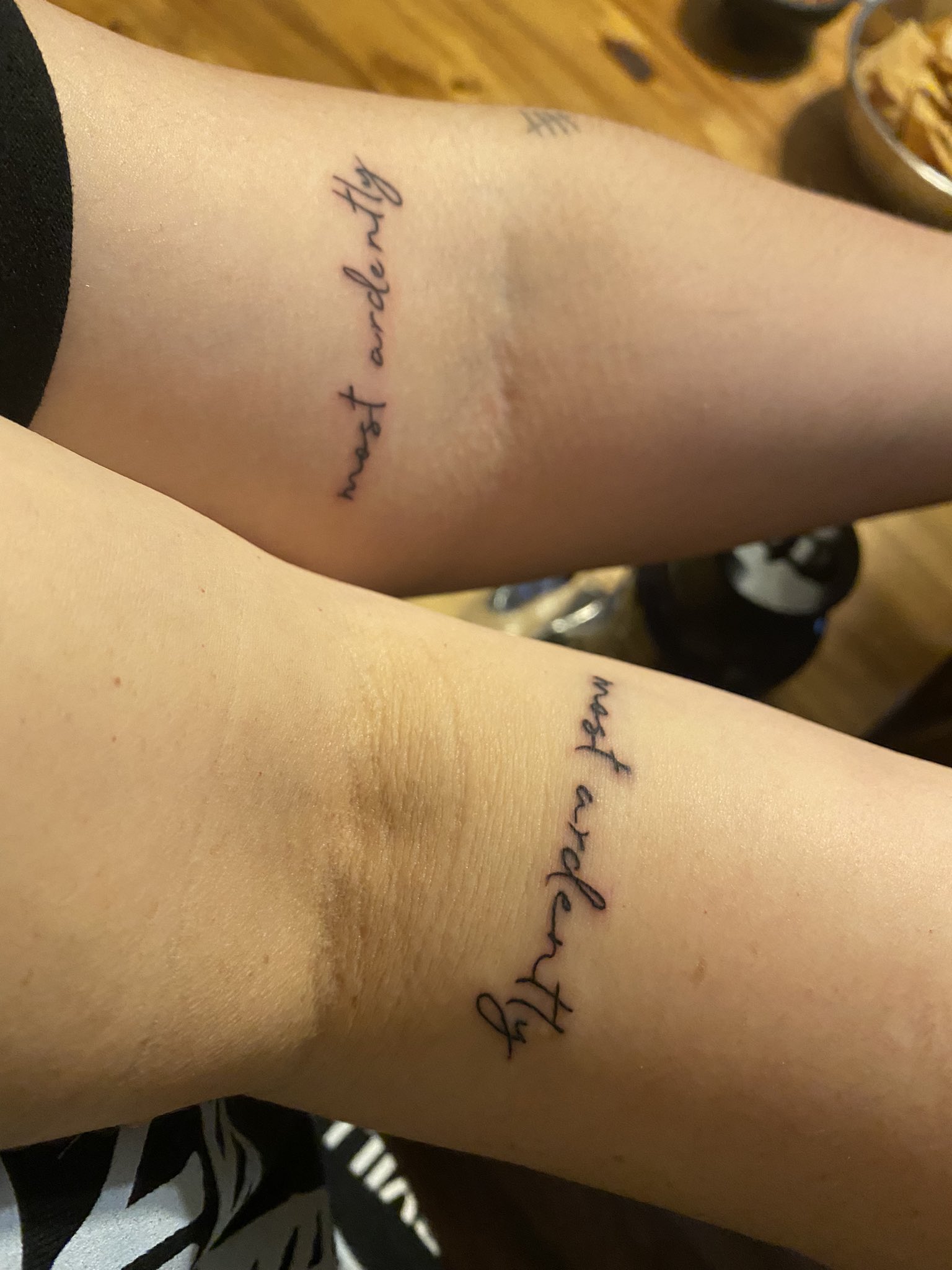 Matching Quote Tattoos For Sisters