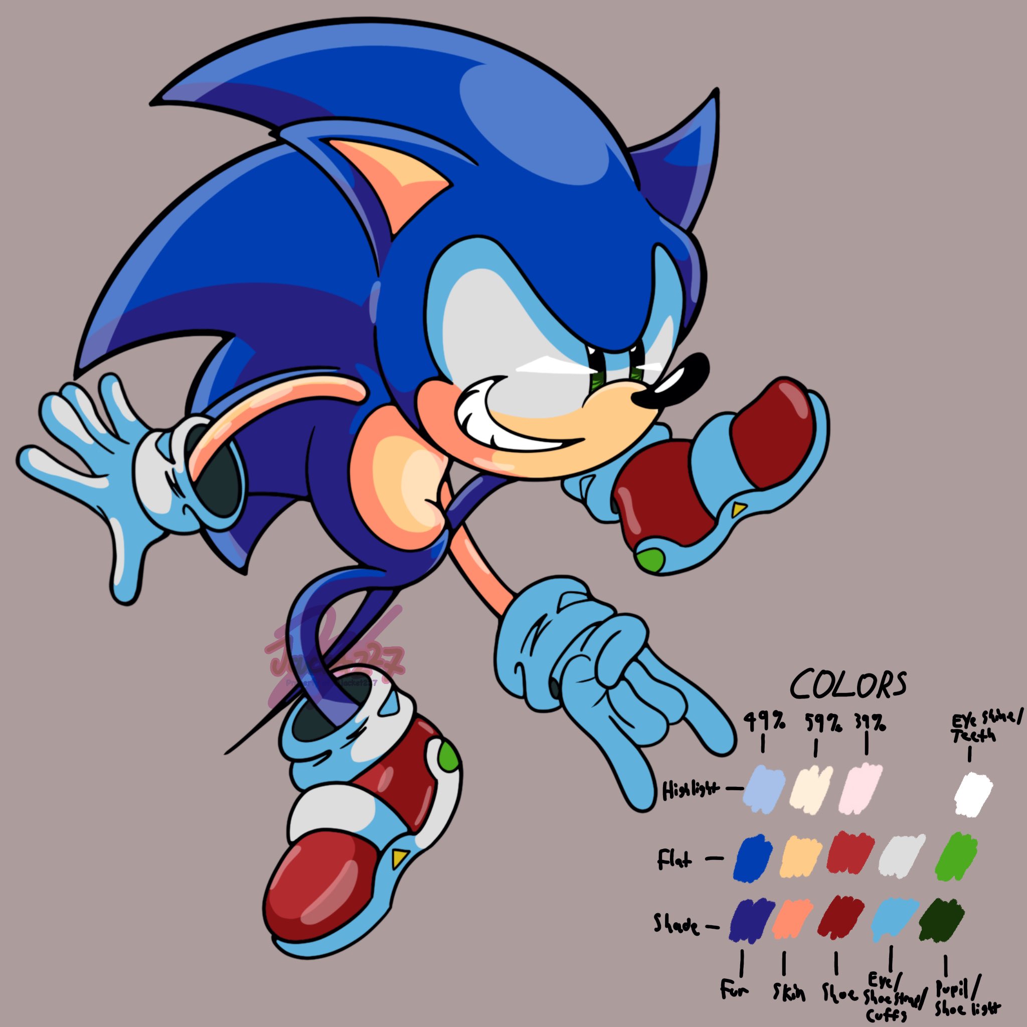 Coloring Sonic Paint Let's Draw And Paint Sonic Easily Together