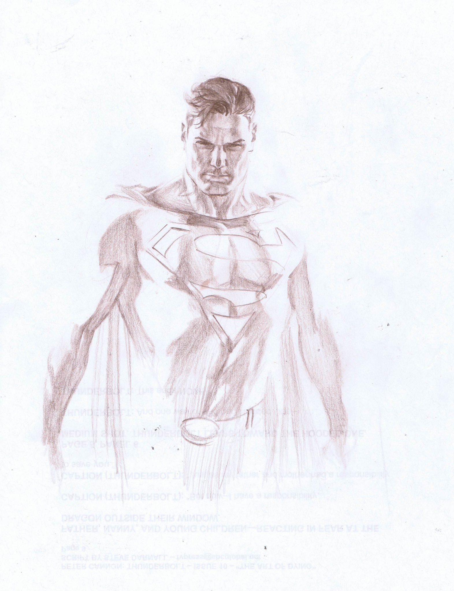 Superman Alex Ross Sketch