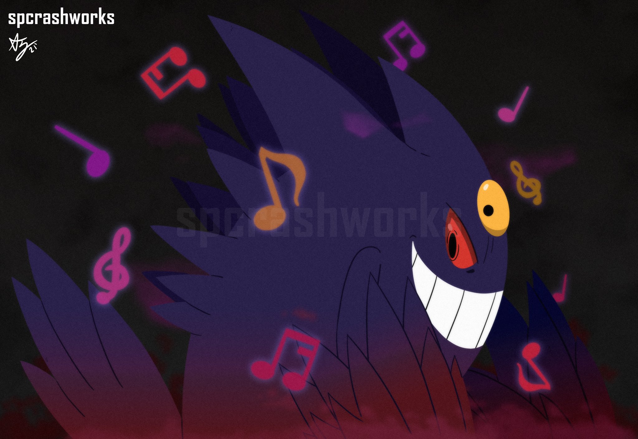 Monsters Gengar Drawings 10 Years Ago, Pokémon & An Iconic Horror