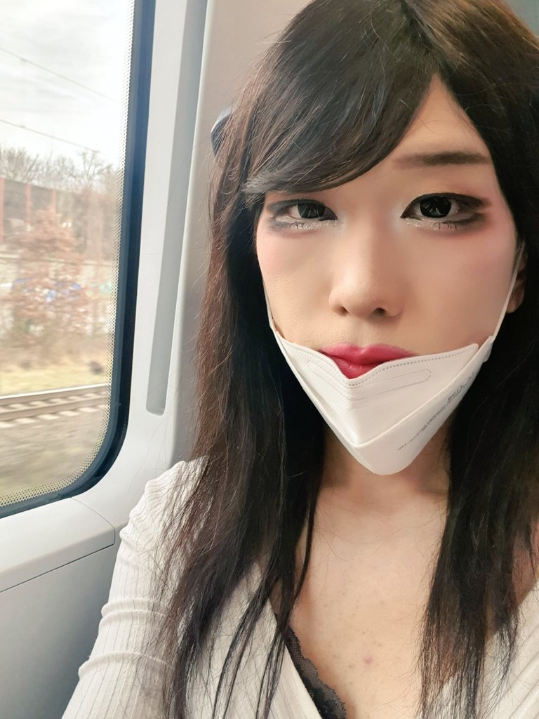 기차타고 베를린으로 On my way to Berlin #cd #crossdresser #cd #crossdresser 윤하나 ...