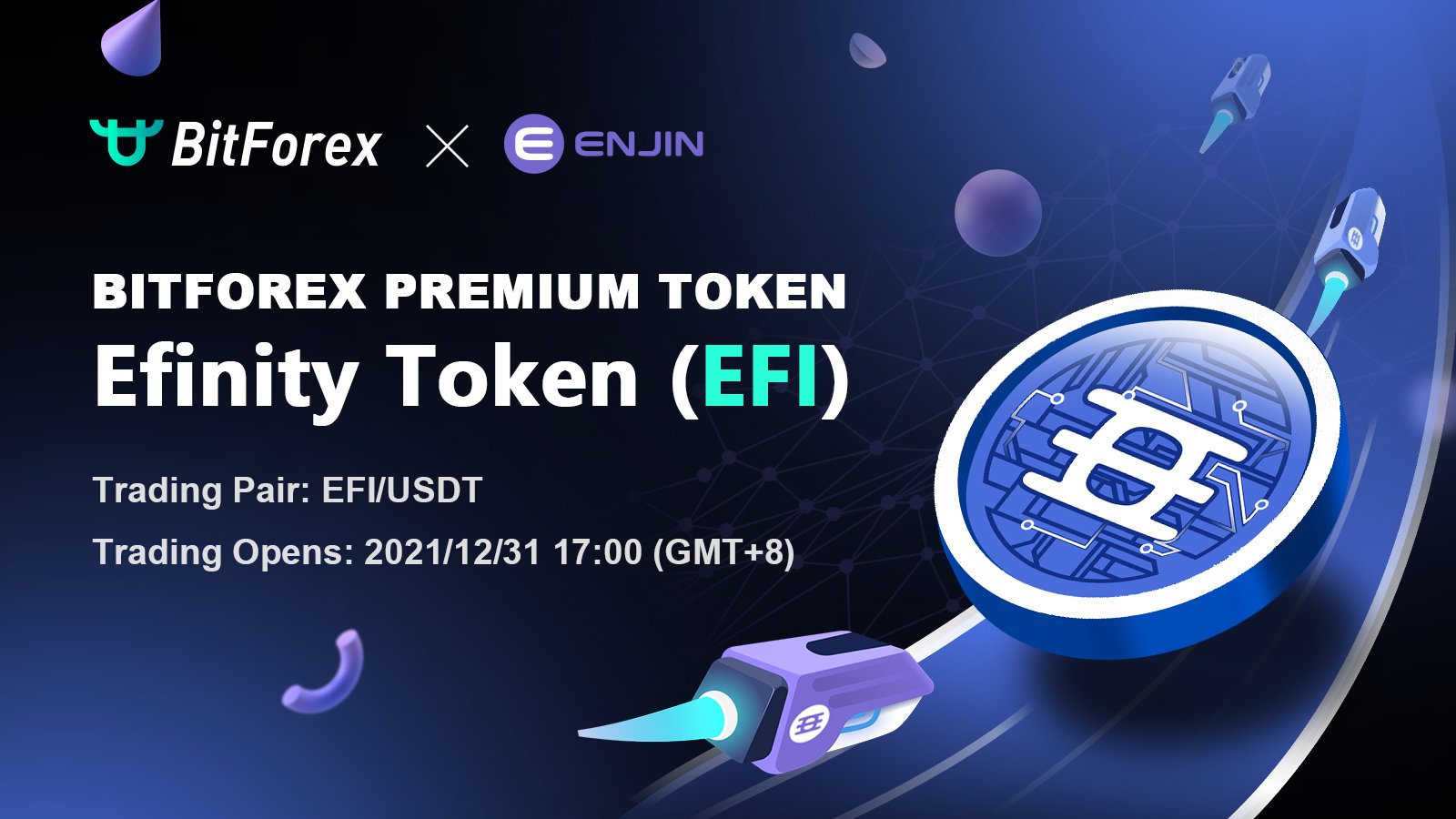 BitForex on Twitter: "🌟New Listing🌟 🎉We're delighted to announce the listing of Efinity Token ...