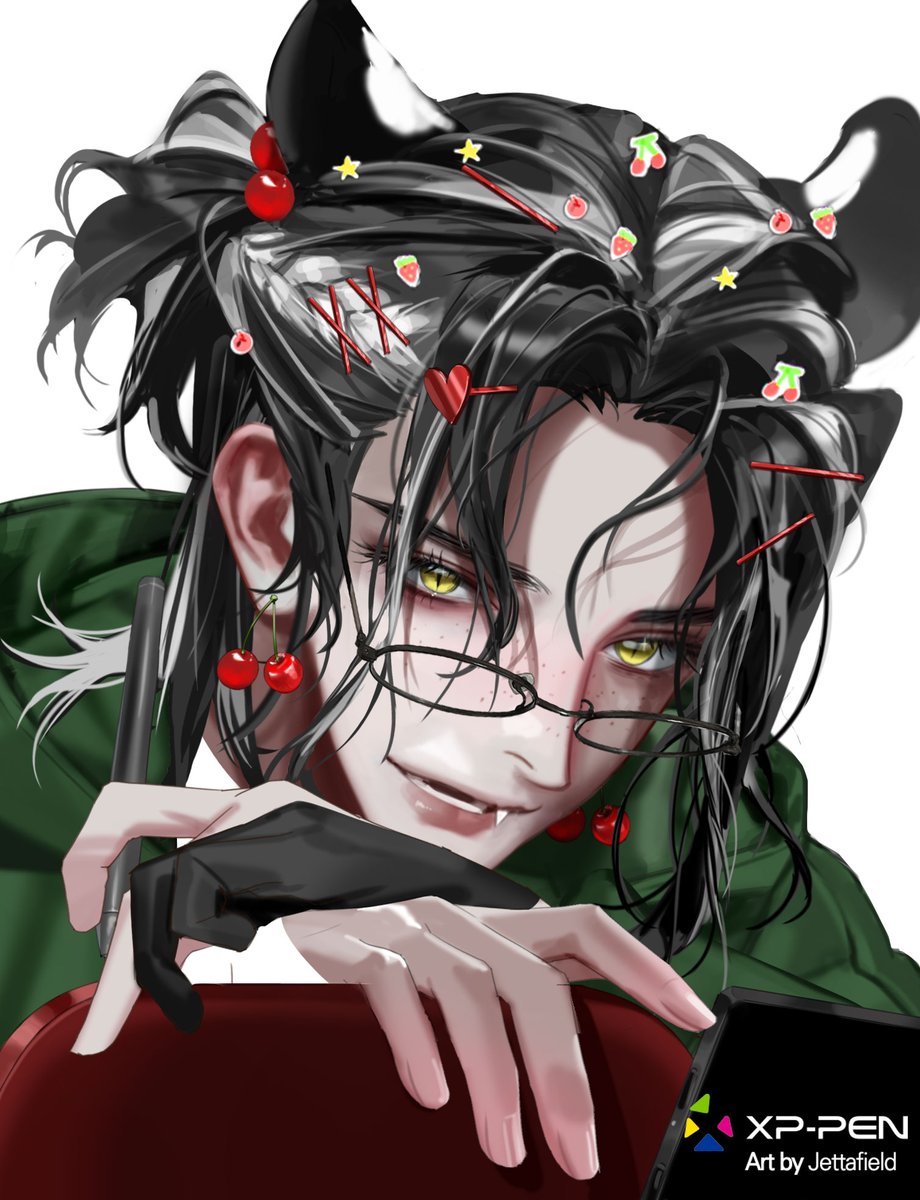 「XP-pen! 흑호의 해를 맞아 흑호랑이 의인화 🐅 」|Jettafield 제타필드のイラスト
