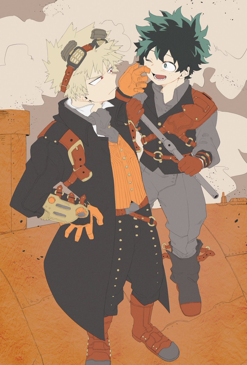 bakugou katsuki ,midoriya izuku animal ears multiple boys 2boys ...