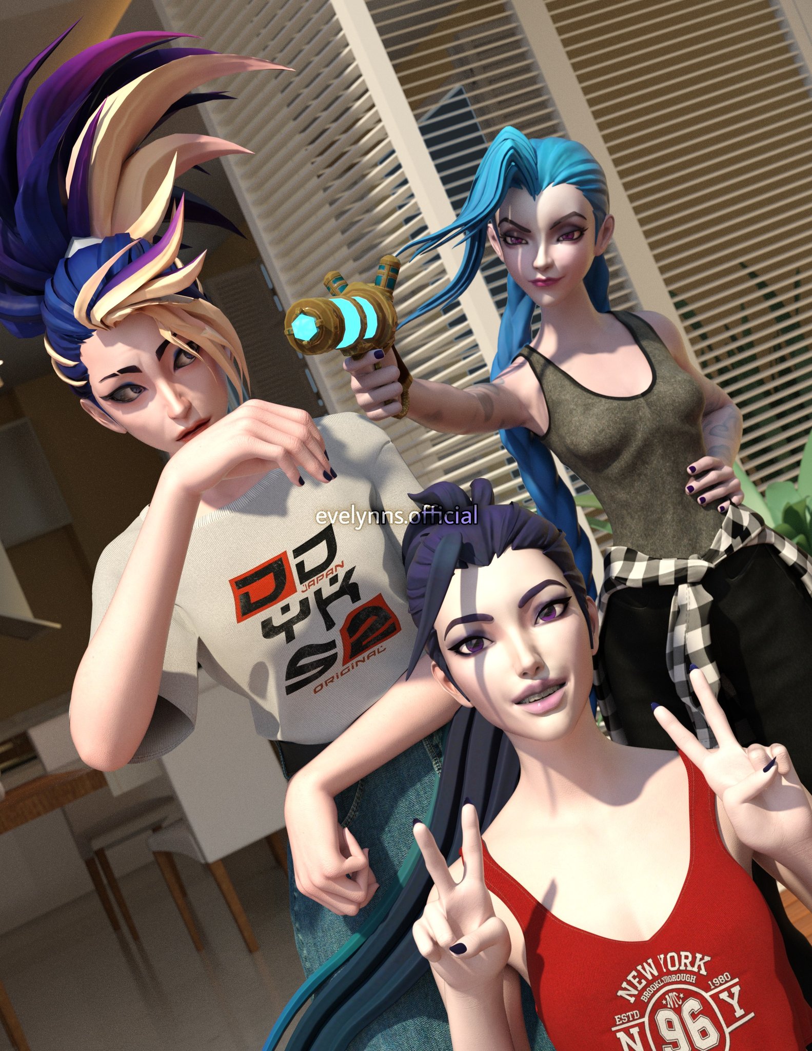 💌Yandere Aishi🔪 on Twitter: "Happy New year Everyone! . . Models by MeradeDAZ. . . . #akali # ...