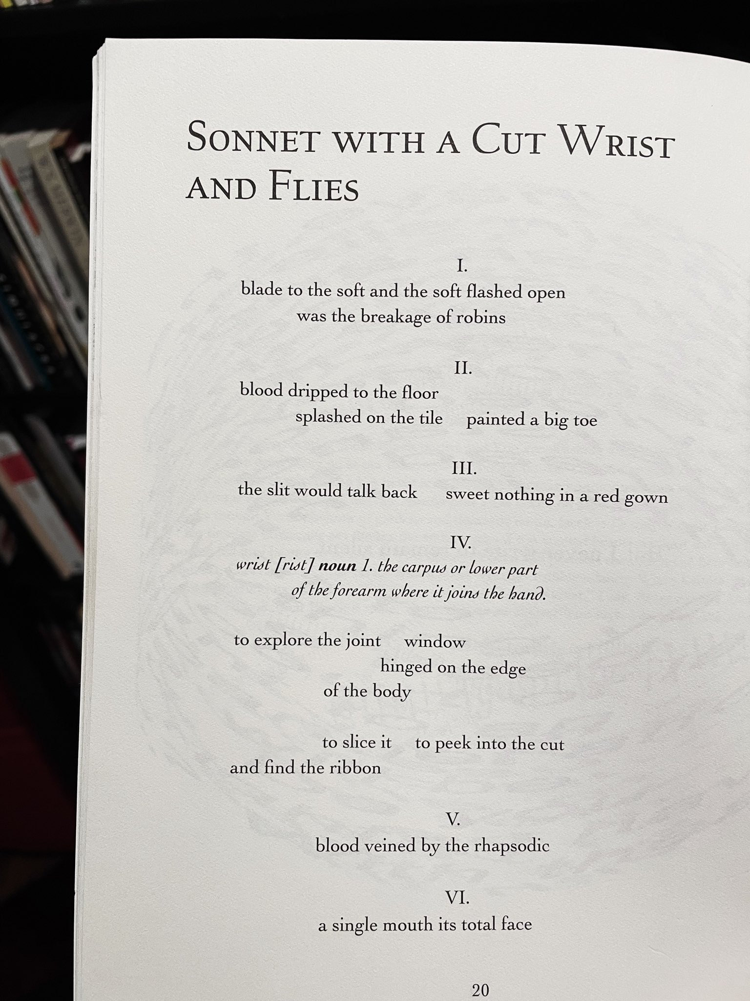Wrist Cutting Poems