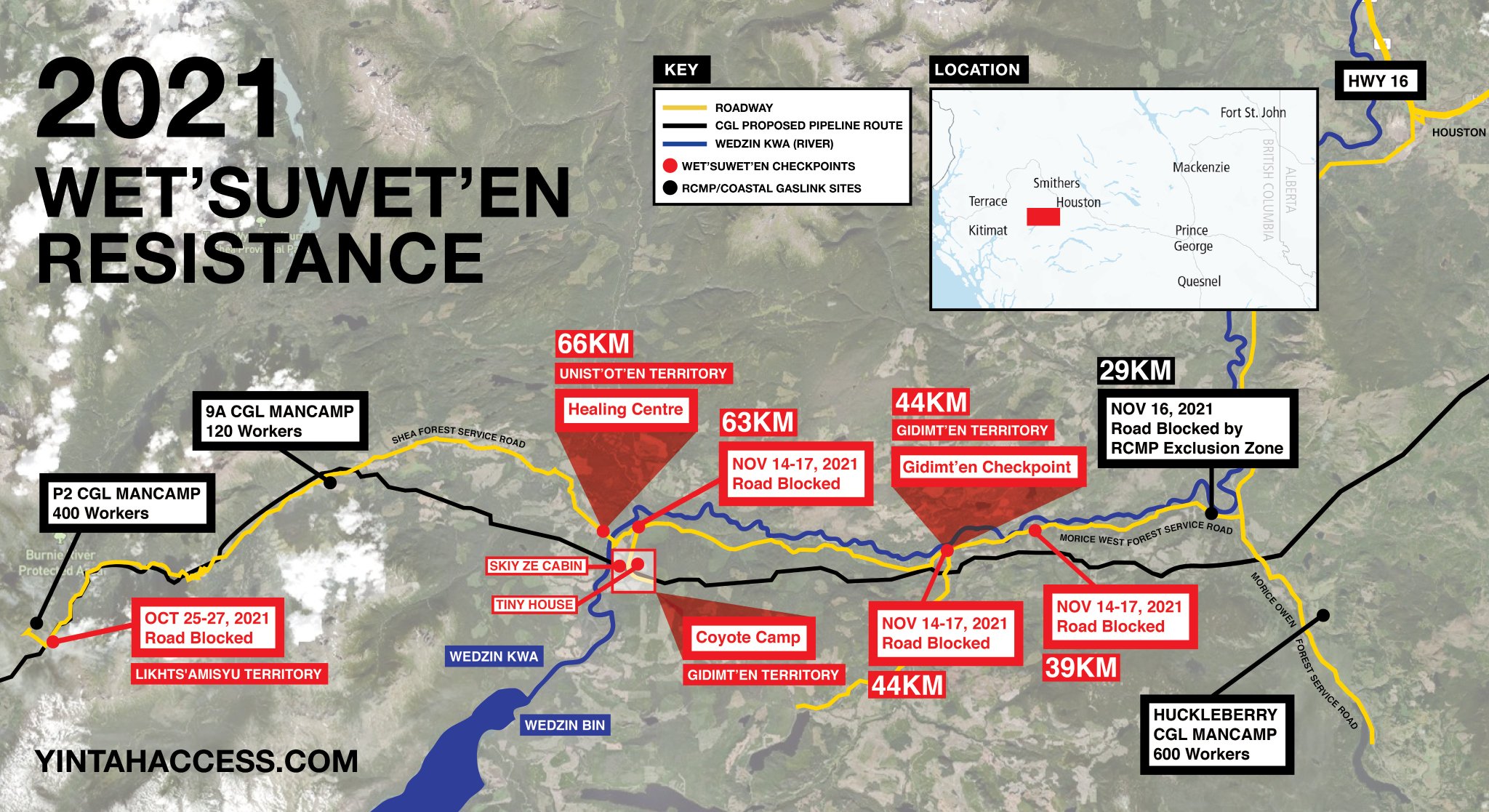Gidimten Checkpoint On Twitter 2021 Map With Gidimten Blockade Coastalgaslink And Rcmp 3292