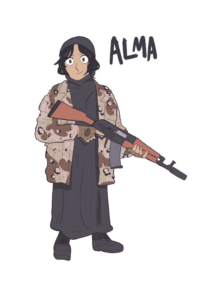 「I want to flesh out alma more, maybe she should be dead pan 」VillainVSの漫画