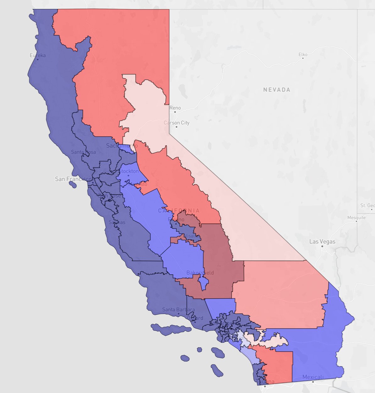 California Congressional Districts Map California Redistricting: Open