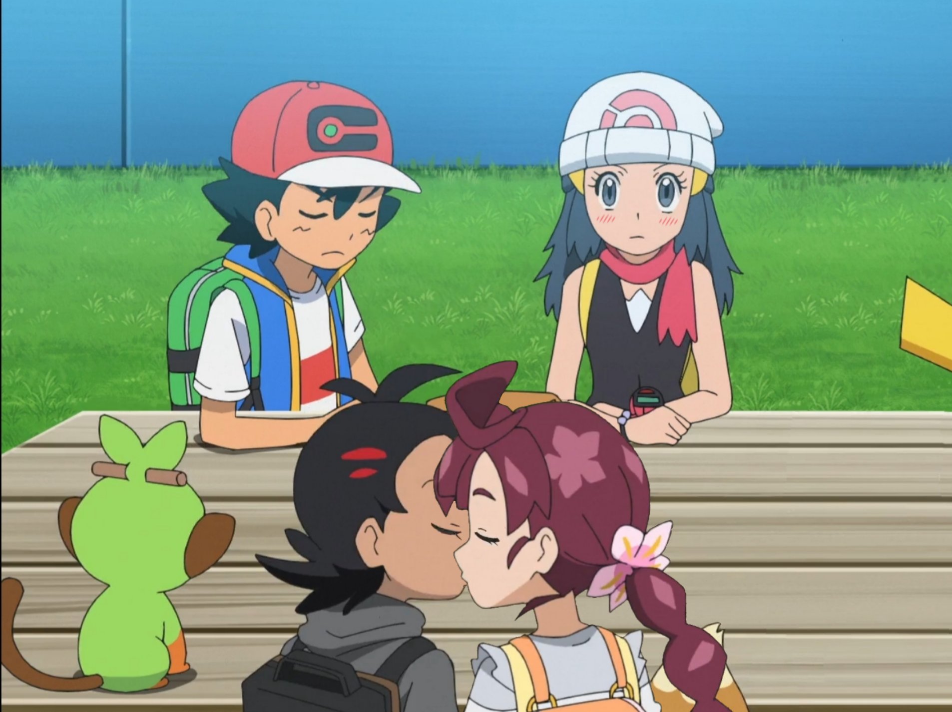Pokemon Ash And Dawn Kiss