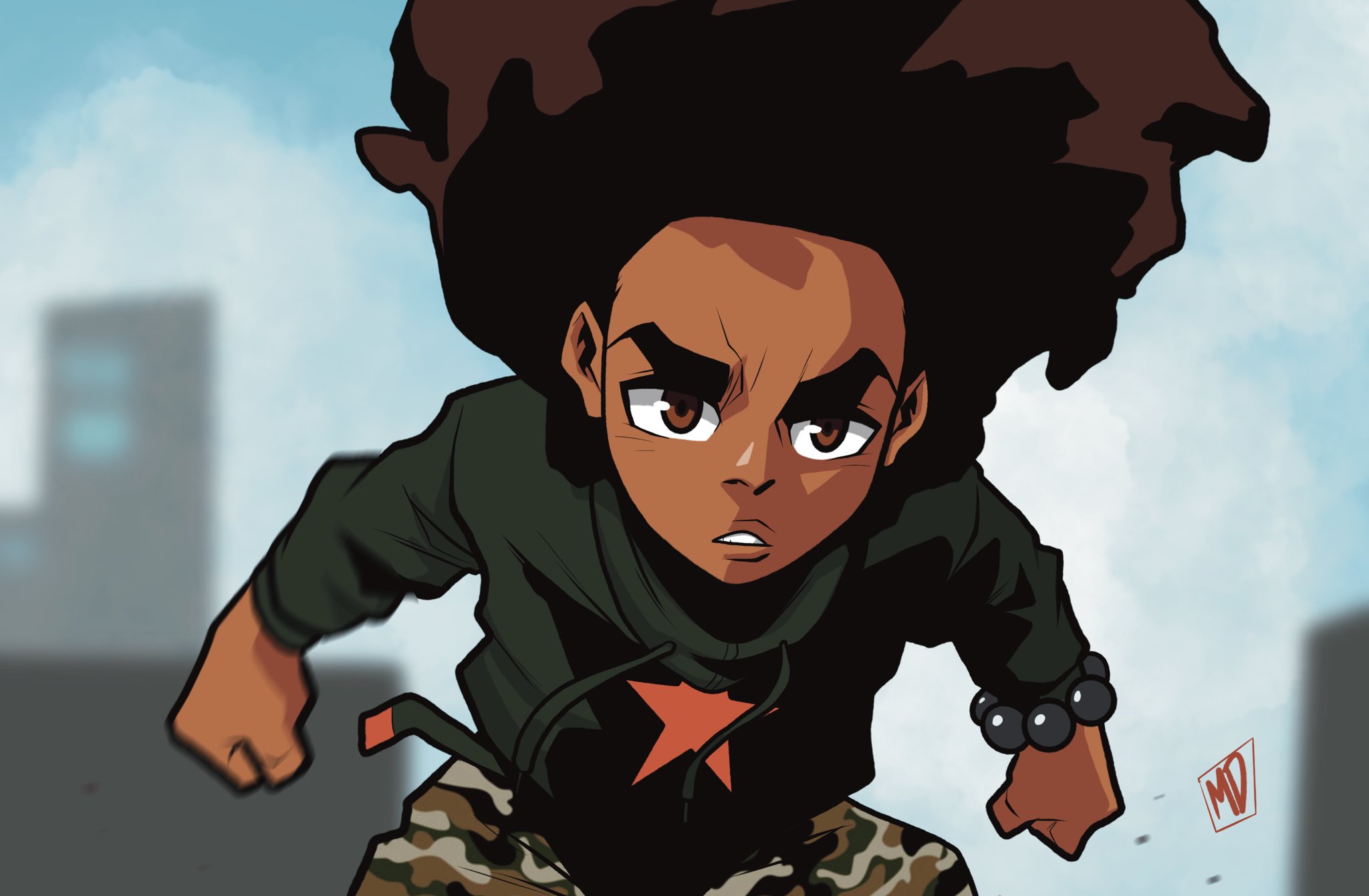 Boondocks Huey With Guns