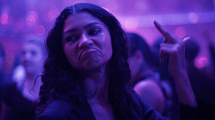 Flipping Off Dance Gif