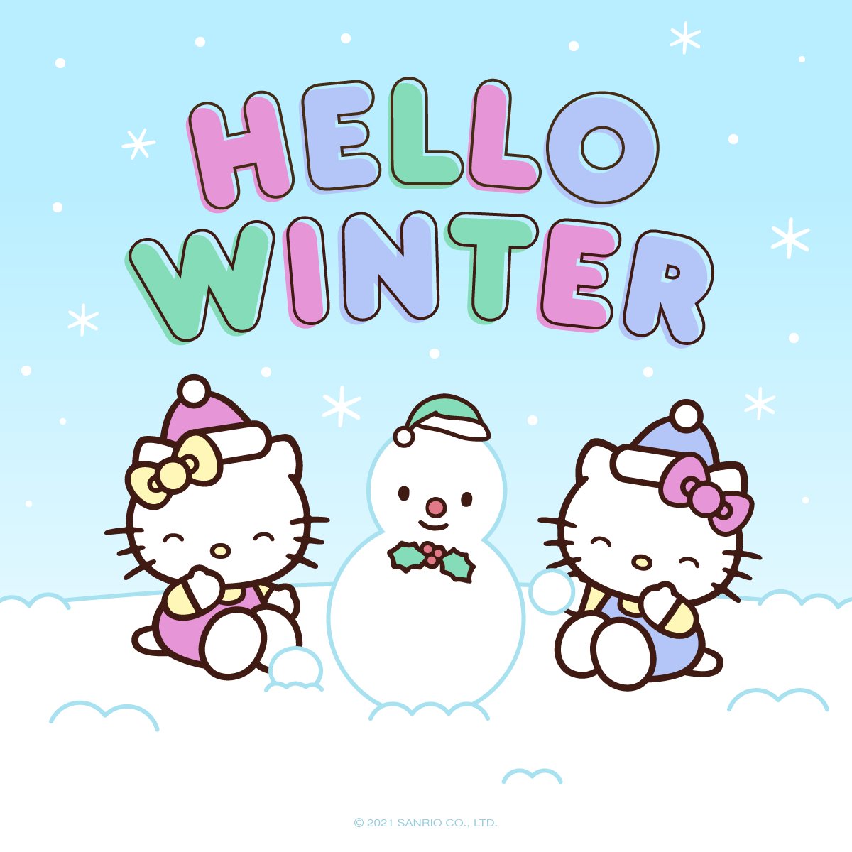 Hello Kitty Snow Wallpaper