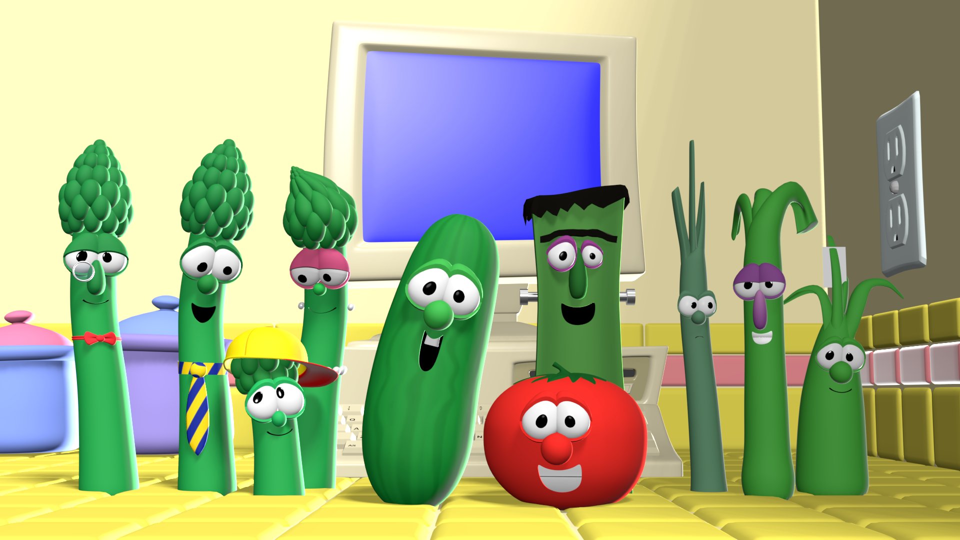 Veggie Tales Asparagus Mom