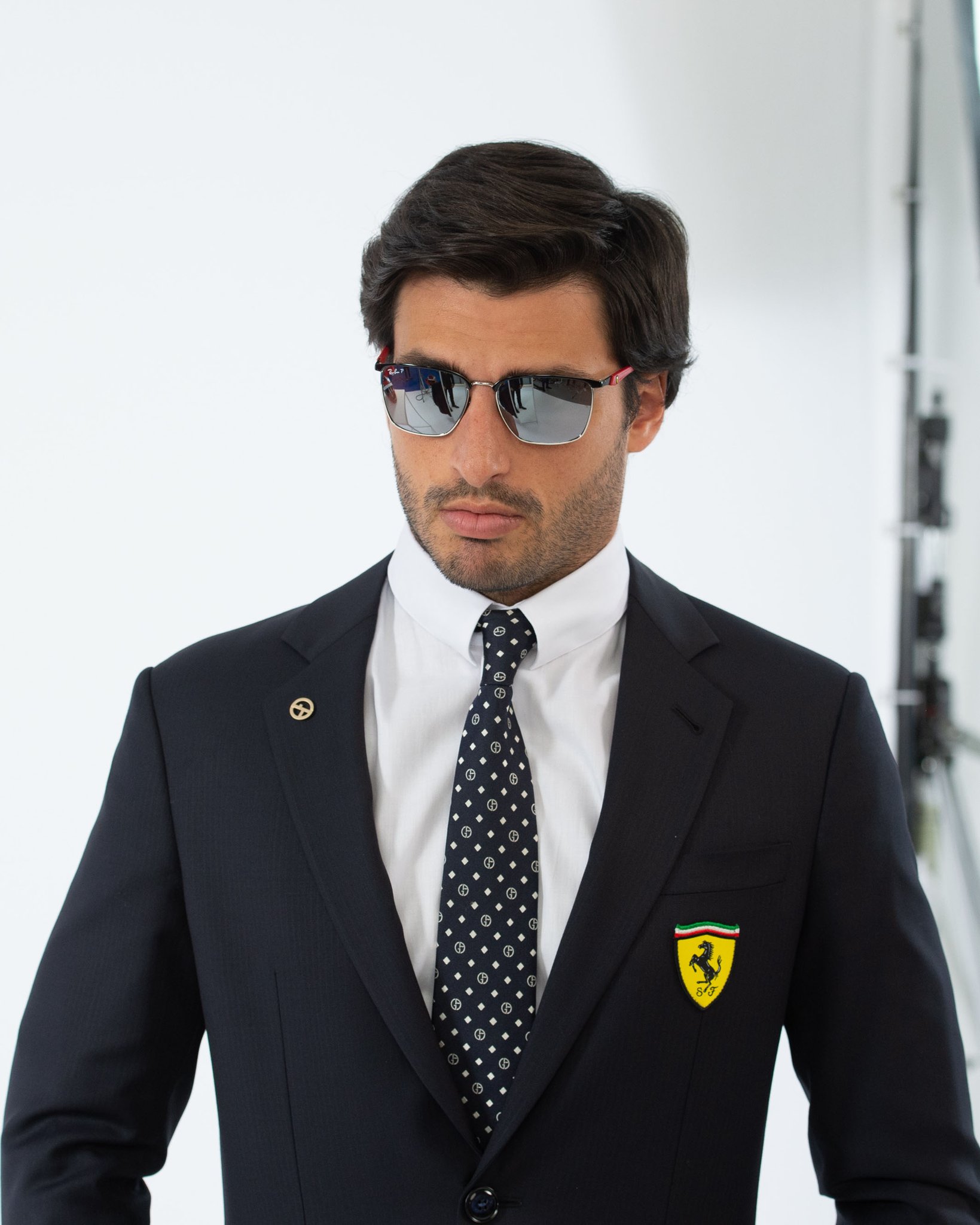 In pictures: Charles Leclerc and Carlos Sainz posing for Giorgio Armani In pictures: Charles Leclerc and Carlos Sainz posing for Giorgio Armani