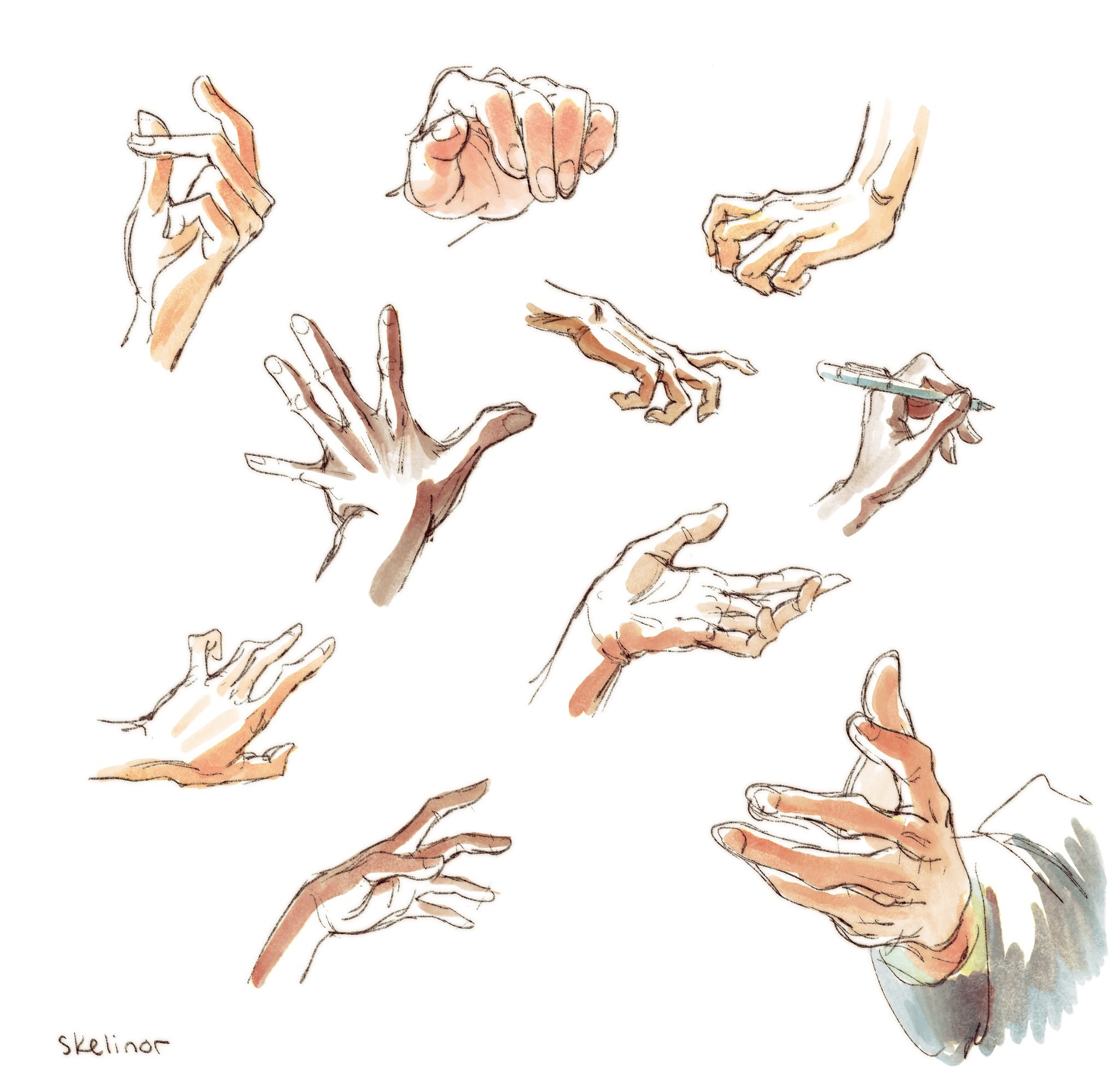 Grabbing Hand Drawing