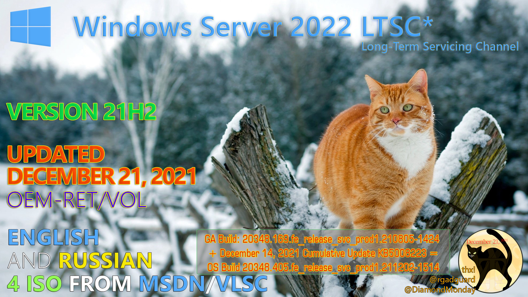 🔮WZor👁️ on Twitter: "🎅📢Windows Server 2022 #LTSC, Version #21H2, (#UpdatedDec2021)👉https://t.co ...