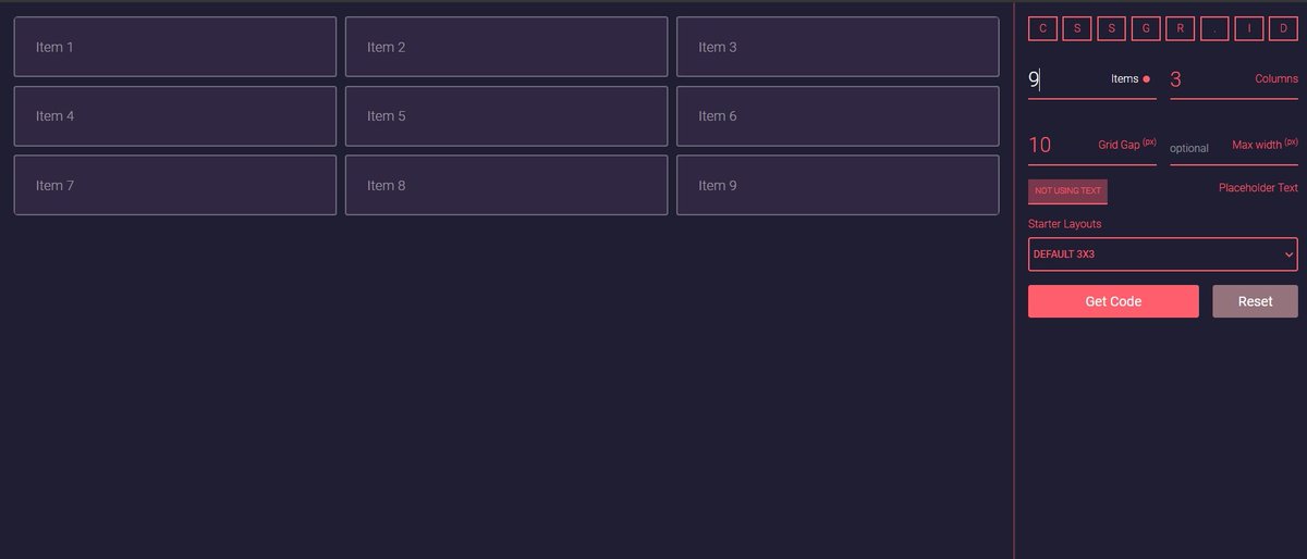 Check Out These Css Layout Generators A Thread 🧵🧵 Thread From Codedamn Codedamncom Rattibha