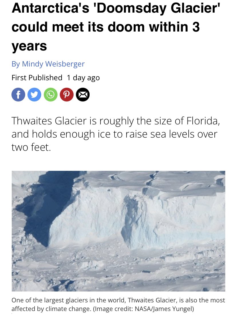 Antarctica's 'Doomsday Glacier' could (will) meet its doom within 3 ...